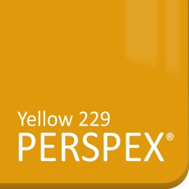 Dark Yellow 229 Perspex® Gloss Sheet Disc Shape Cut To Size