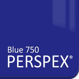 Blue 750 Perspex® Gloss Sheet Disc Shape Cut To Size