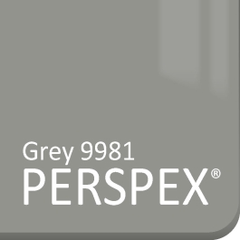 Grey 9981 Perspex® Gloss Sheet Disc Shape Cut To Size